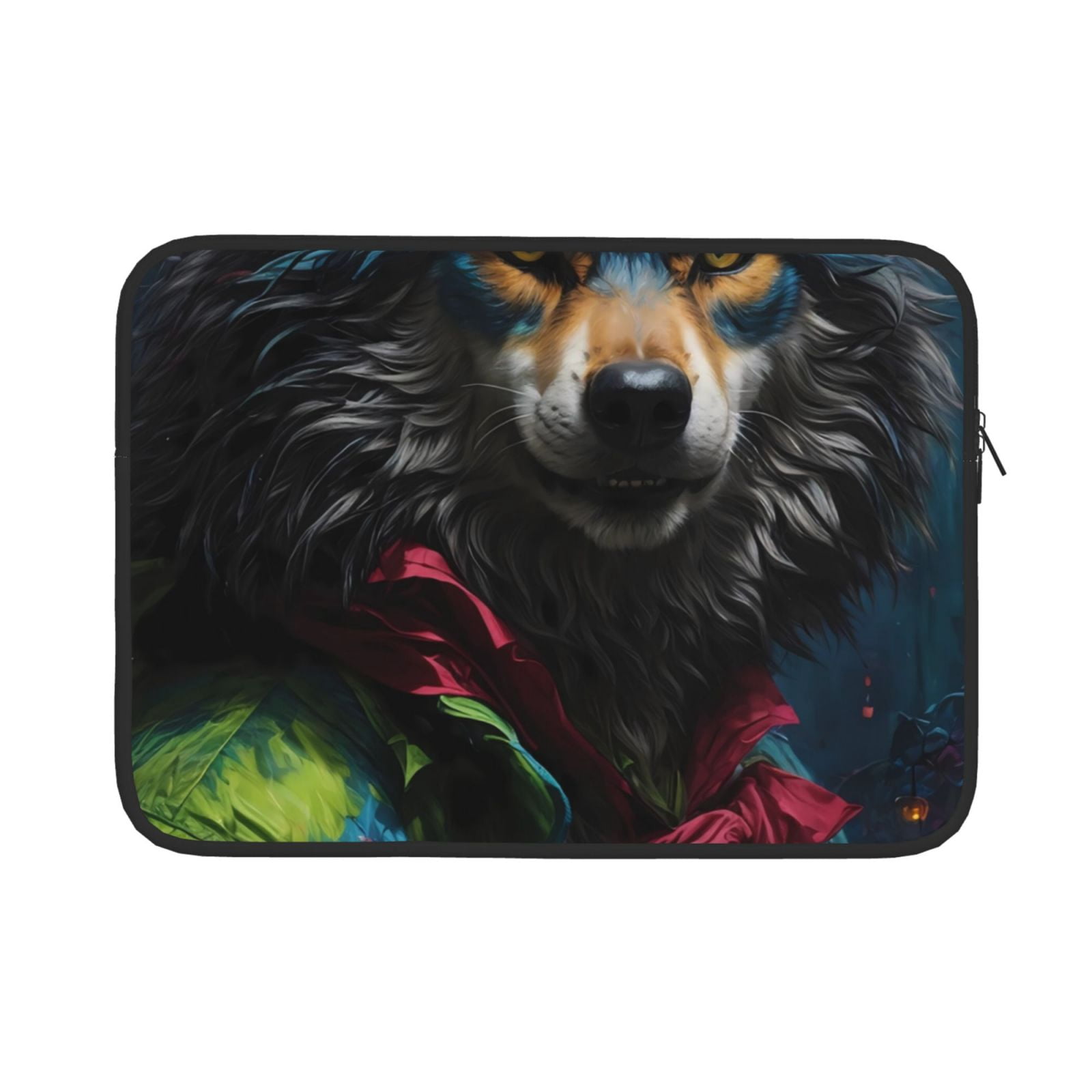 Pofeuu Vintage Wolf Warrior Print Laptop Carrying Case,13-15-Inch ...