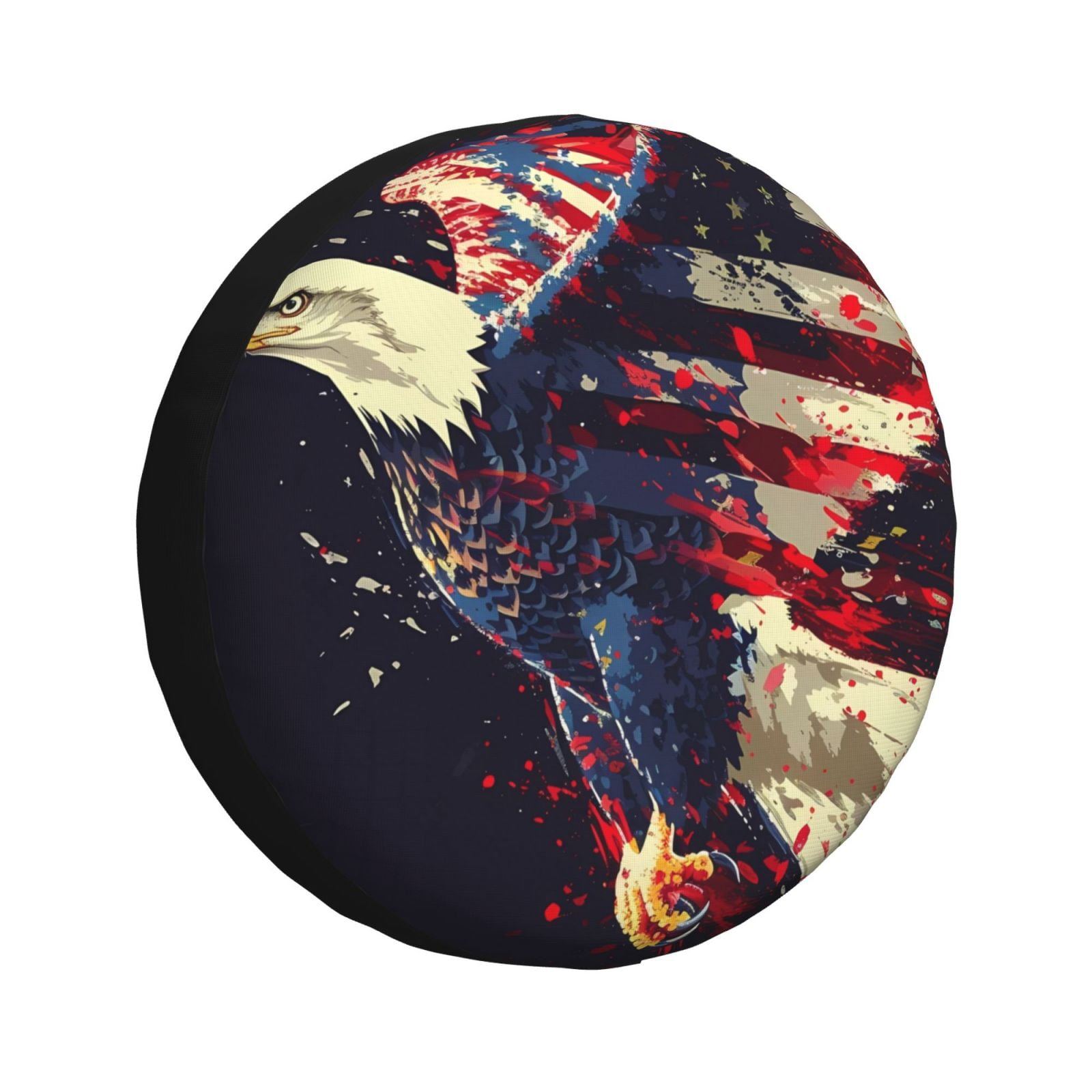 Pofeuu Watercolor Bald Eagle Print Spare Tire Wheel Cover for Car Truck ...