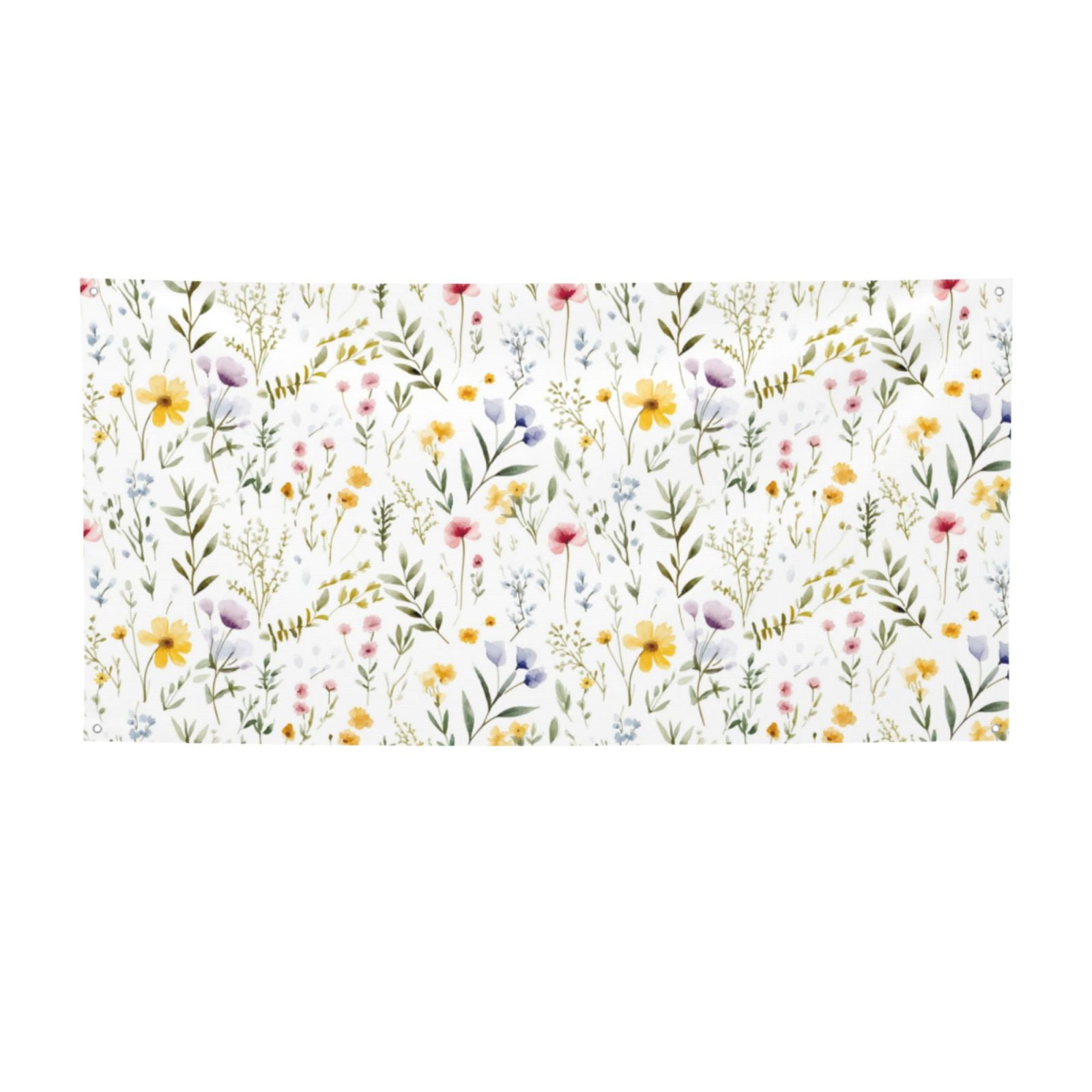 Pofeuu Watercolor Floral A Print Colorful Yard Festival Banner Sign ...