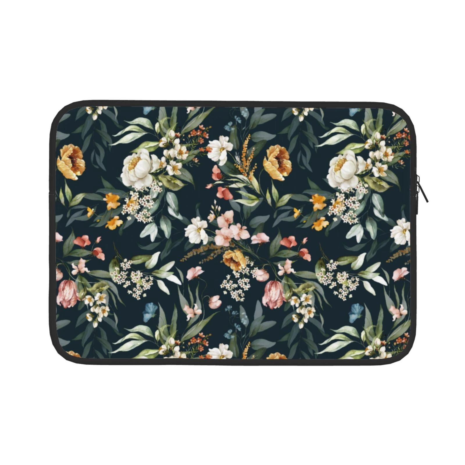 Pofeuu Watercolor Floral Print Laptop Carrying Case,13-15-Inch Laptop ...
