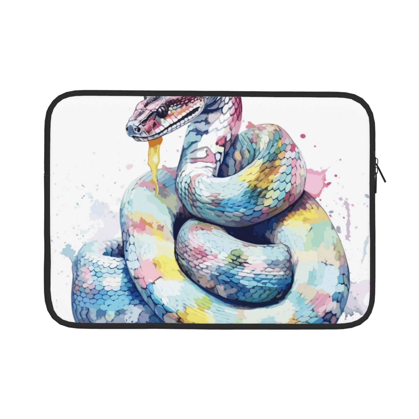 Pofeuu Watercolor Snake Print Laptop Carrying Case,13-15-Inch Laptop ...