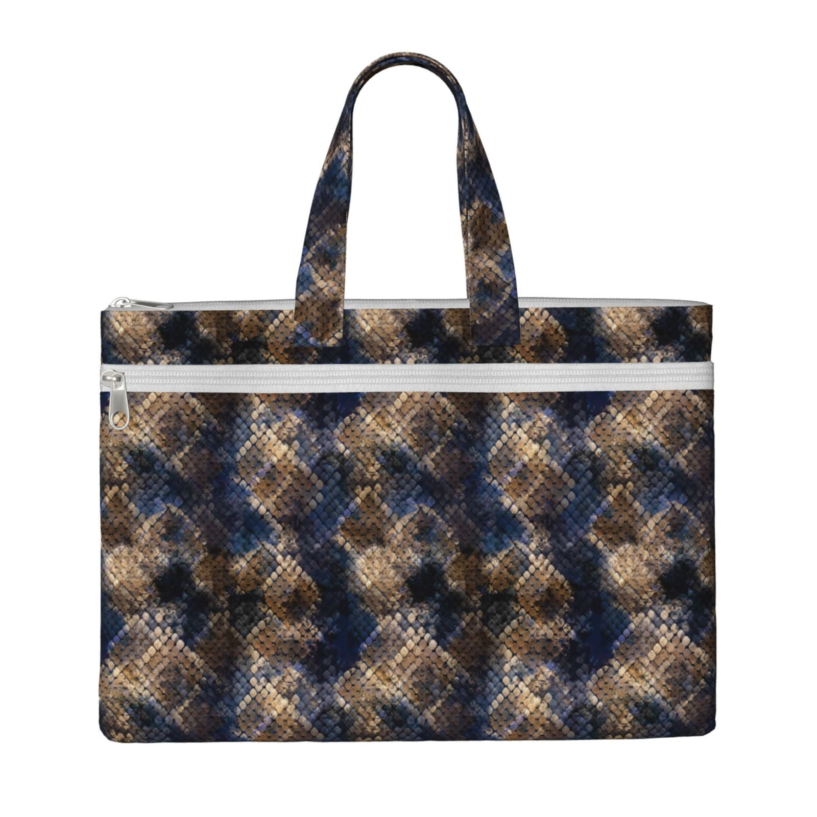 Pofeuu Watercolor Snake Skin Print Laptop Bag Carrying - Computer Bag ...