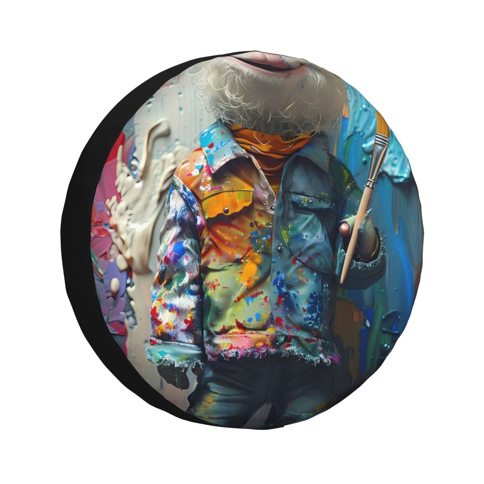 Pofeuu Whimsical Goat Artist Print Spare Tire Wheel Cover for Car Truck ...