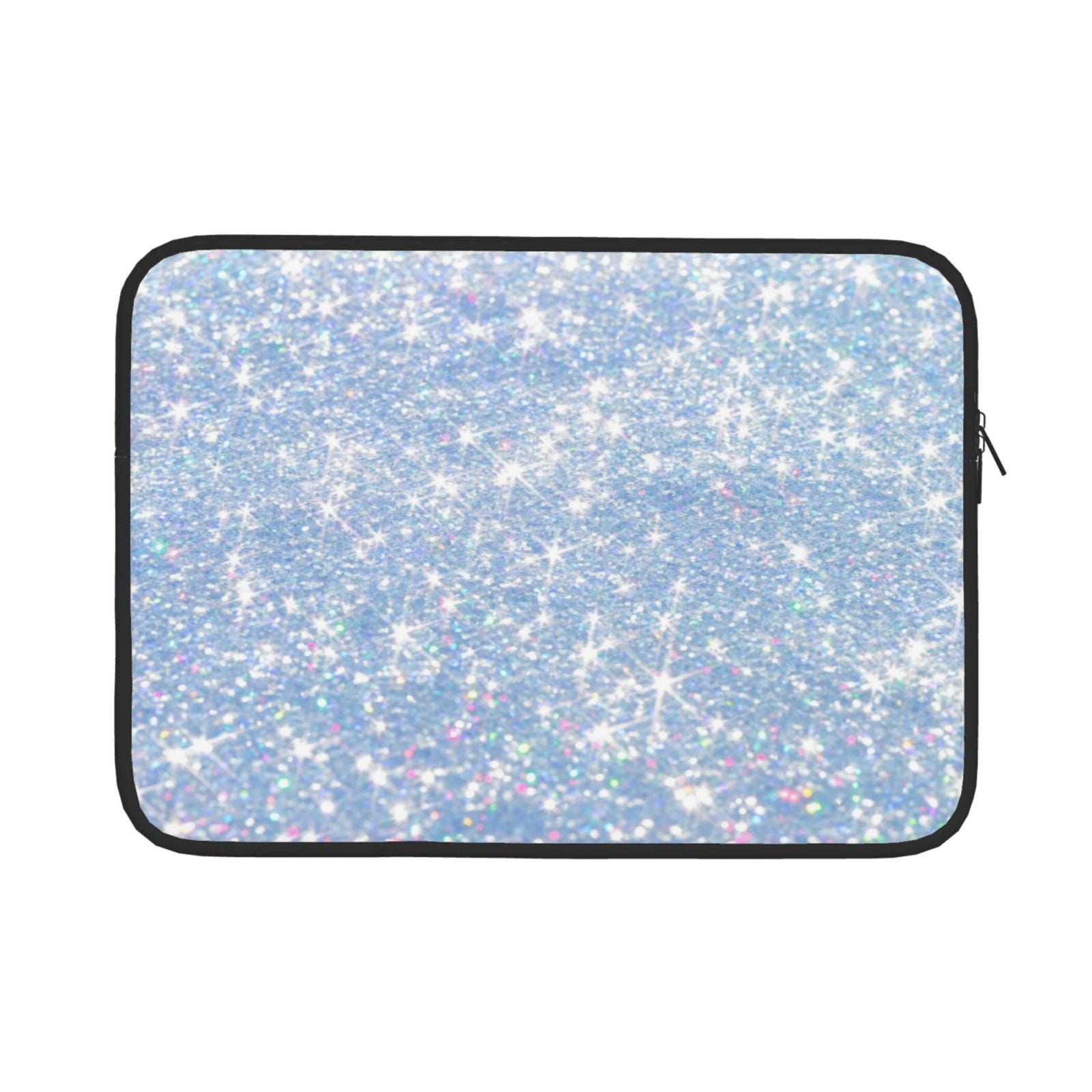 Pofeuu White Bule Glitter Print Laptop Carrying Case,13-15-Inch Laptop ...