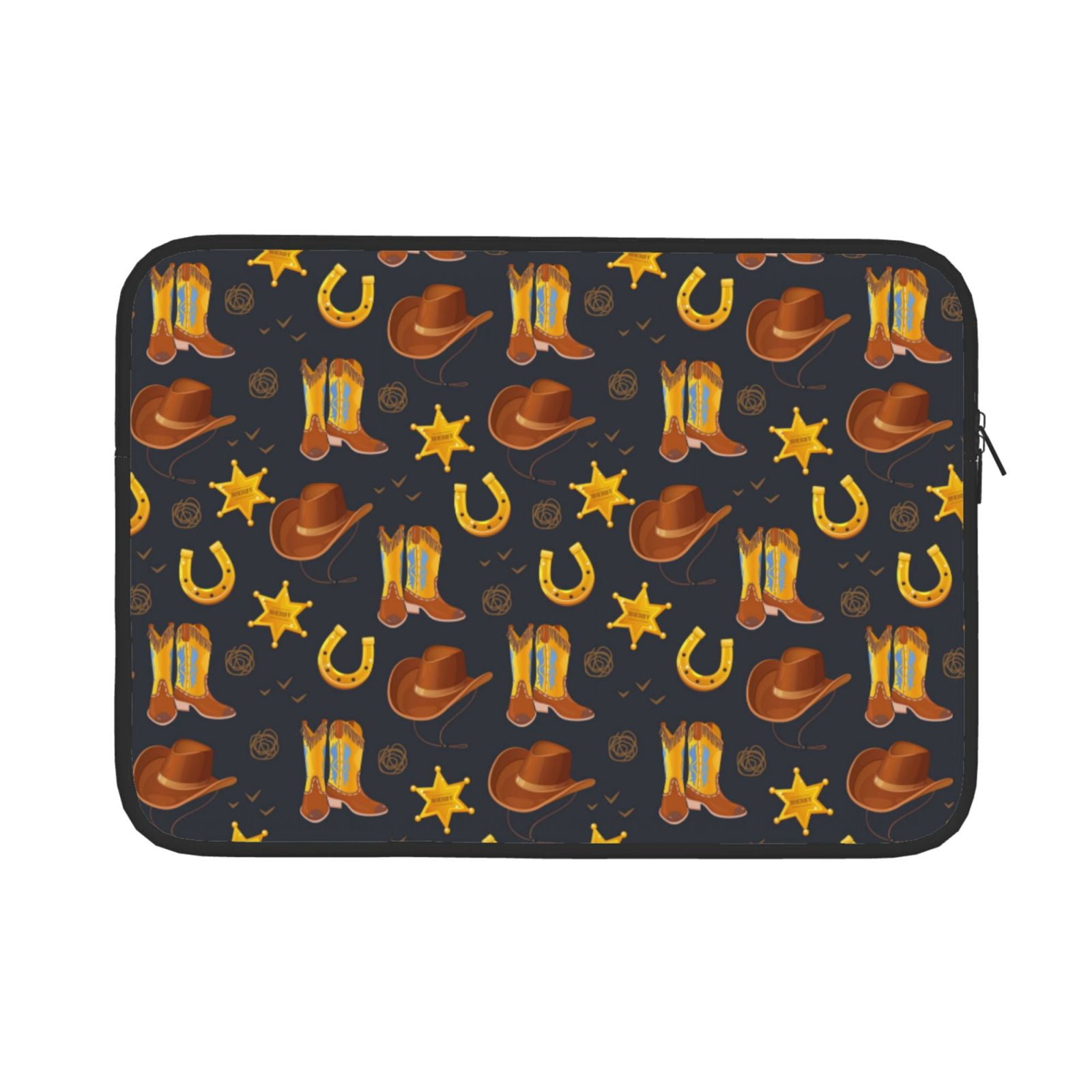 Pofeuu Wild West Golden Horseshoe Print Laptop Carrying Case,13-15-Inch ...
