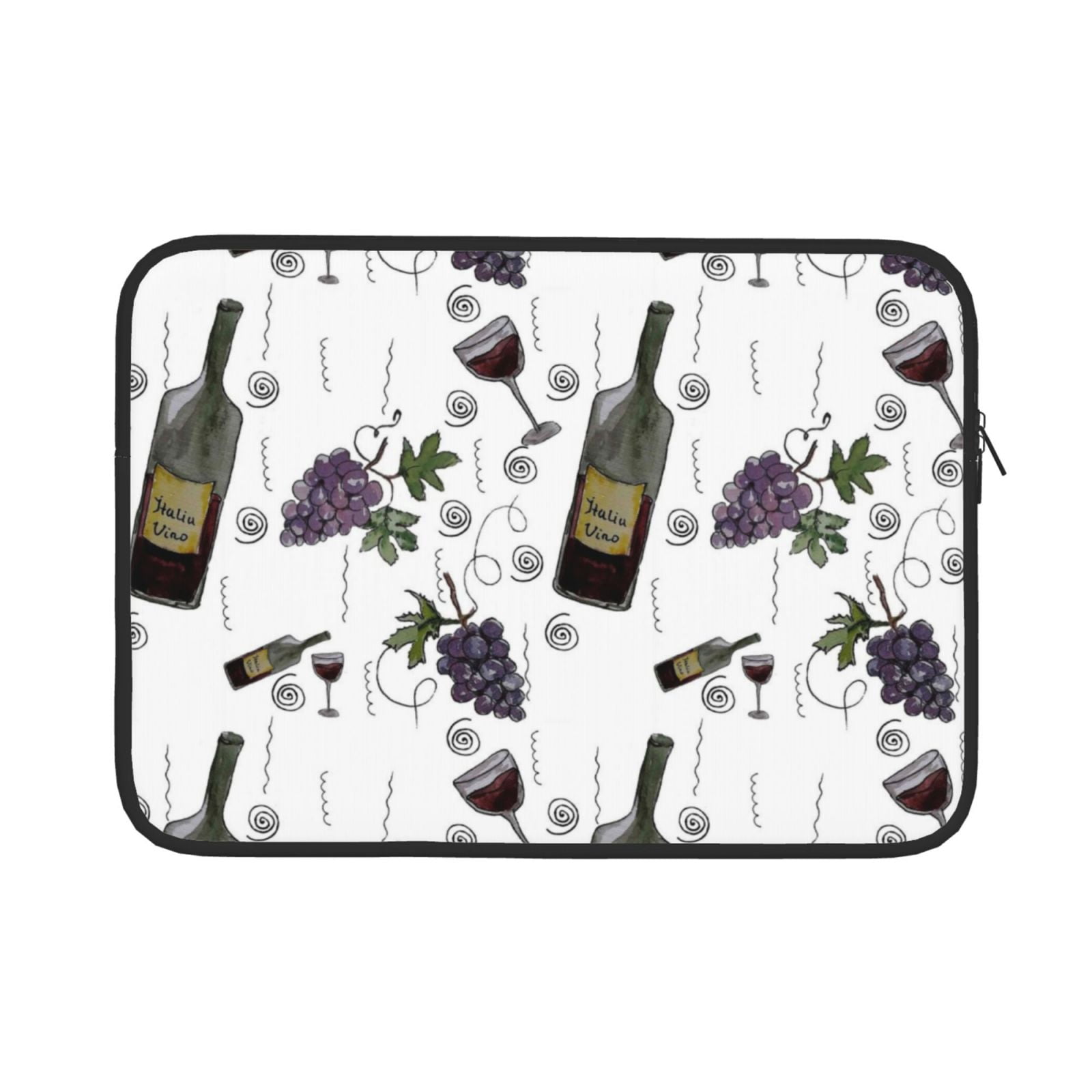 Pofeuu Wine Bottles And Grapes Print Laptop Carrying Case,13-15-Inch ...