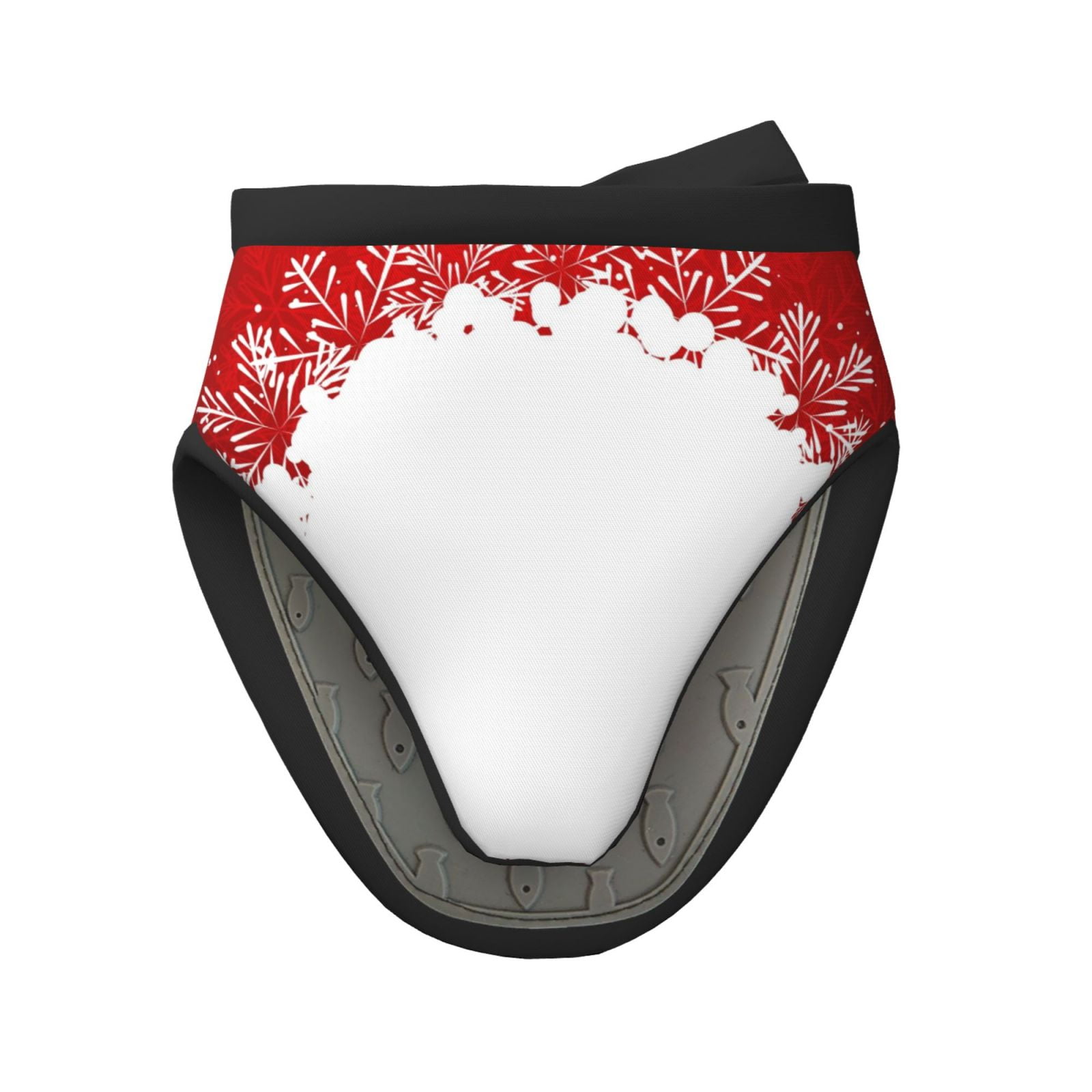 Pofeuu Winter Christmas Snowflake Print Thickened Mini Silicone Oven ...