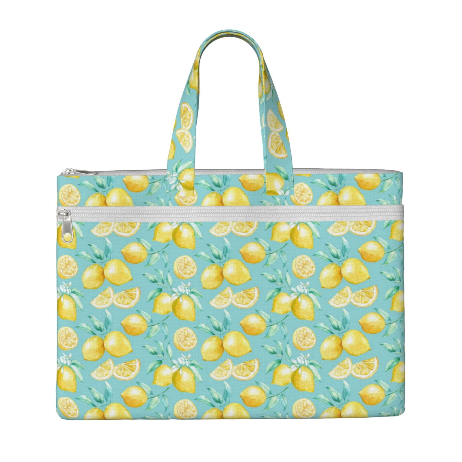 Pofeuu Yellow Lemon Print Laptop Bag Carrying - Computer Bag Laptop ...