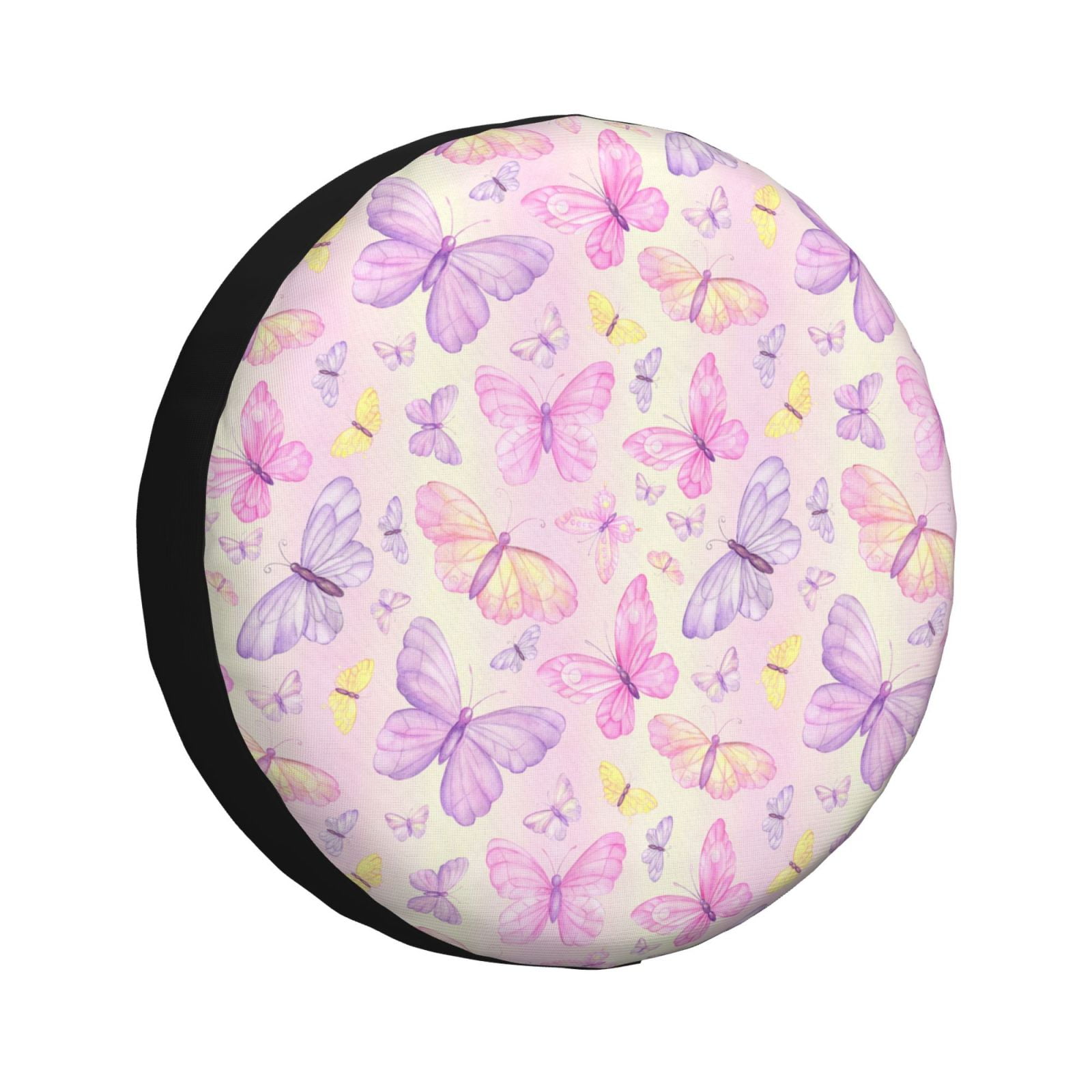 Pofeuu colorful Butterflies Print Spare Tire Wheel Cover for Car Truck ...