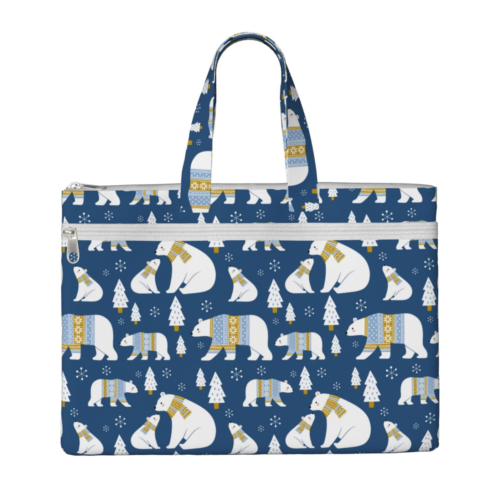 Pofeuu cute winter bear Print Laptop Bag Carrying - Computer Bag Laptop ...