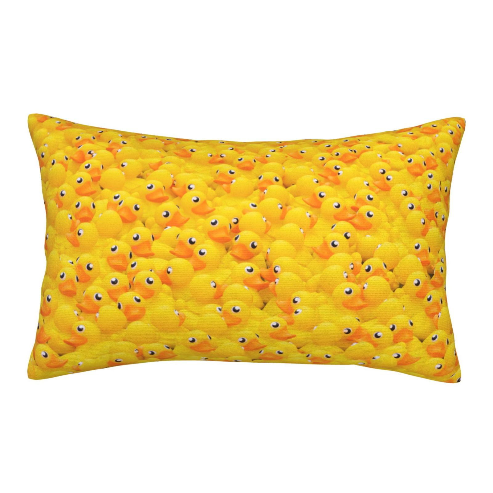 Pofeuu duck floating in the pool Print Polyester Microfiber Plush ...