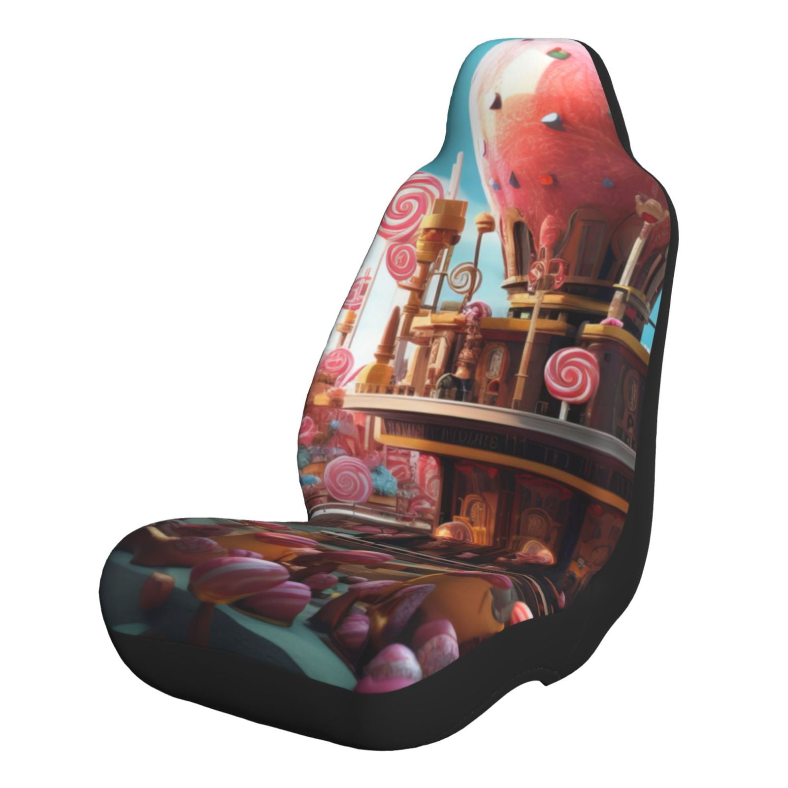 Pofeuu fairy-tale-world-with-delicious-candy Print Automotive Car Seat ...