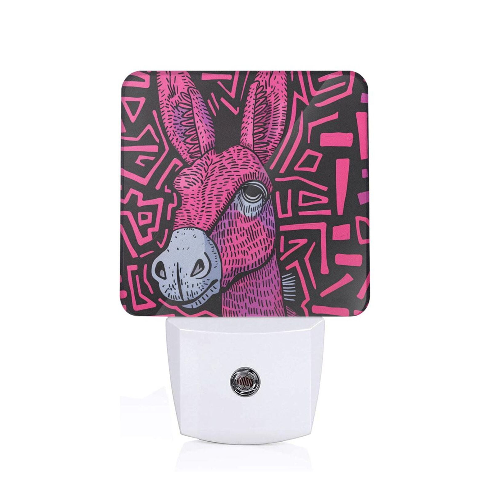 Pofeuu ink Donkey Pop Art Print Night Lights Plug into Wall with Dusk ...