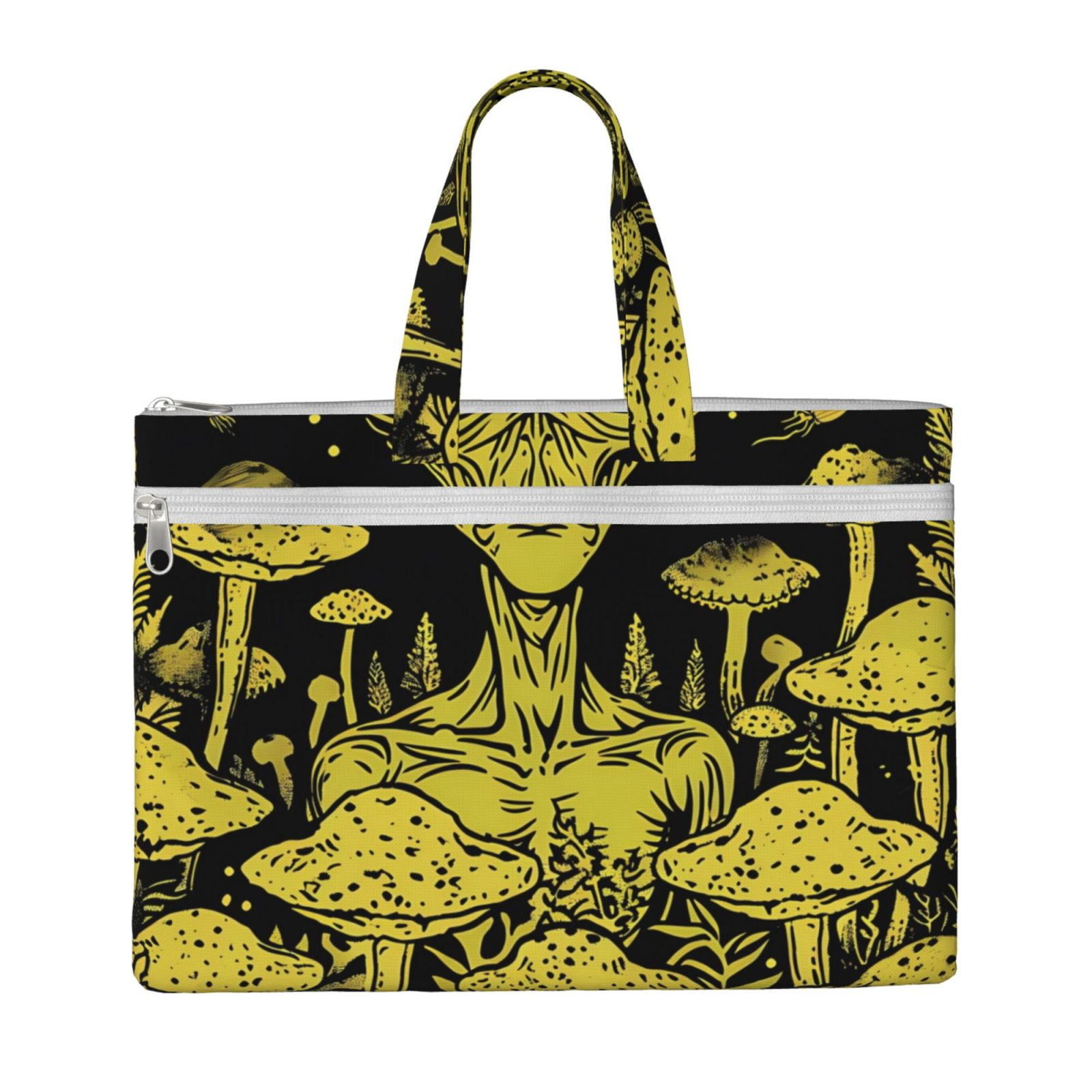Pofeuu saucerman Mushroom Forest Print Laptop Bag Carrying - Computer ...