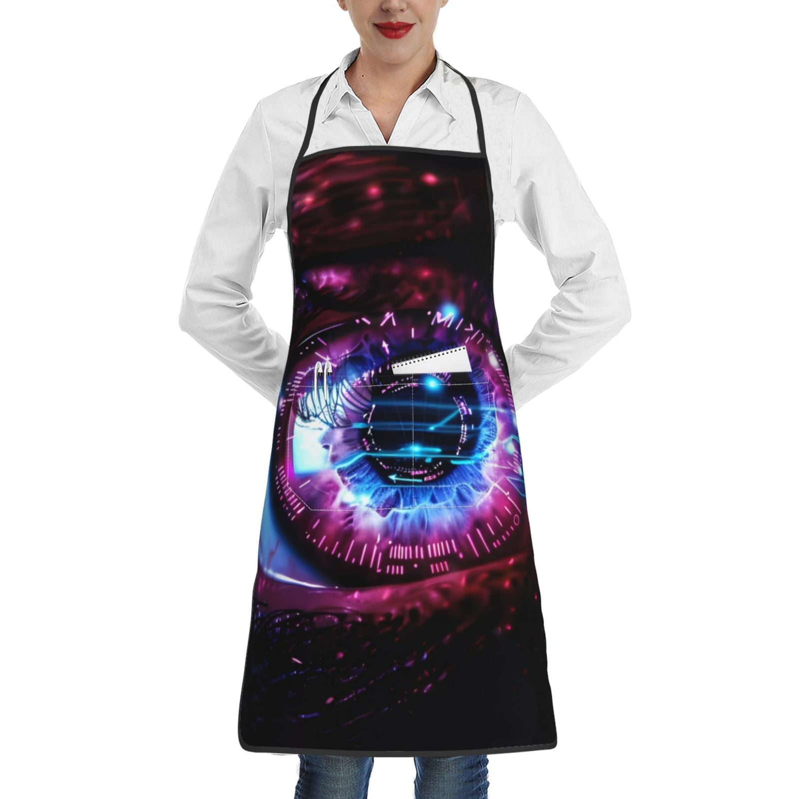 Pofeuu v Print Aprons with Pockets, Cute Aprons for Kitchen, Cooking ...