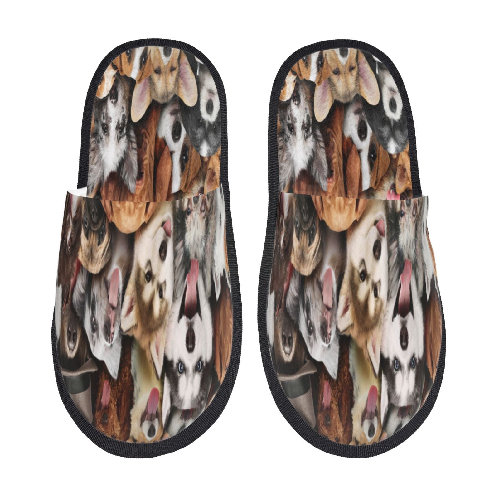Pofeuu various dog breeds Print EVA Fuzzy House super light Slippers ...