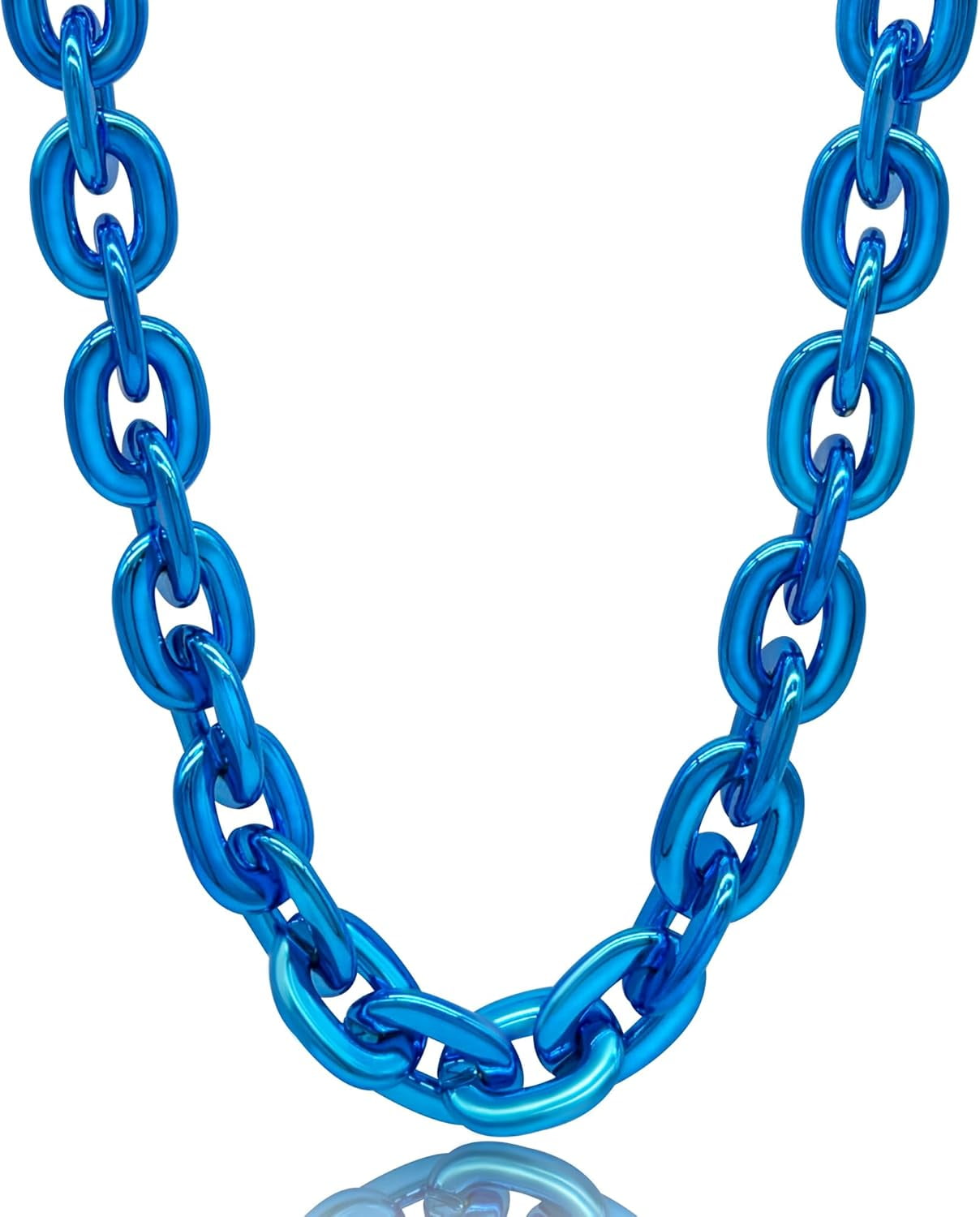 Pofo Chunky Plastic Chain Necklace Hip Hop Big Fake Gold Rapper Chain ...