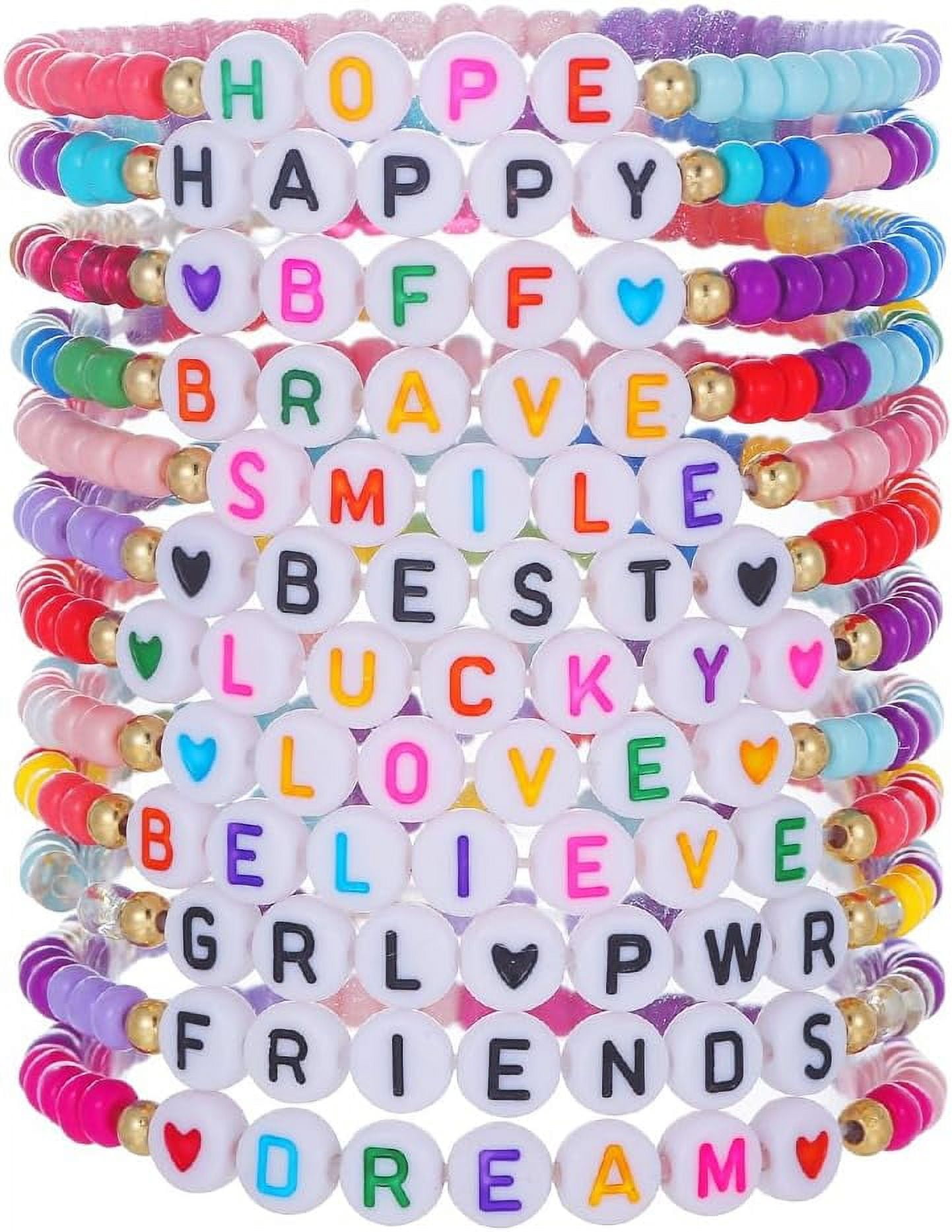 Pofo Heishi Surfer Clay Bead Bracelets Set For Women - Preppy Smile ...