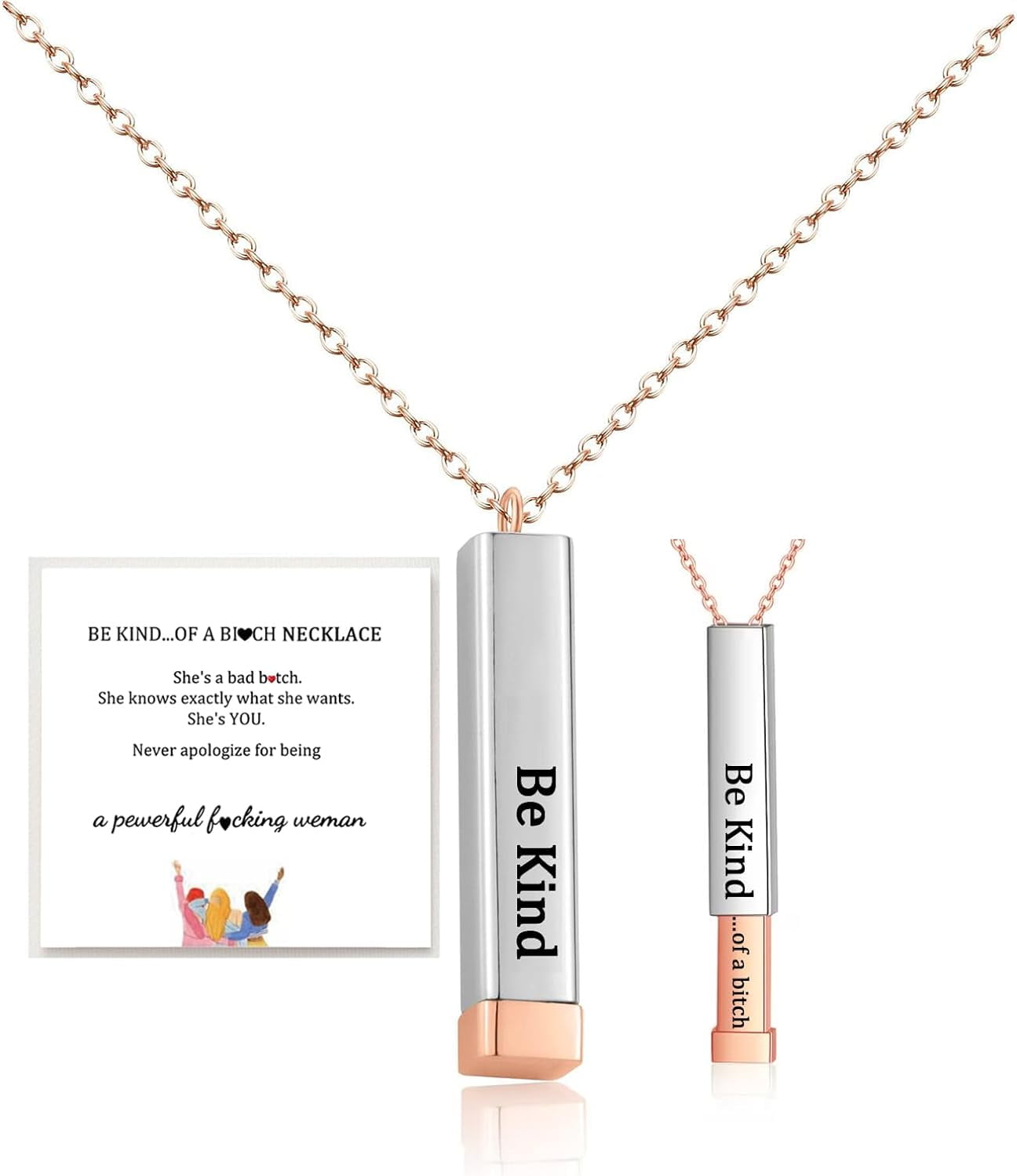 Pofo Be Kind Of A B Necklaces For Women, To Best Friends Sorority ...