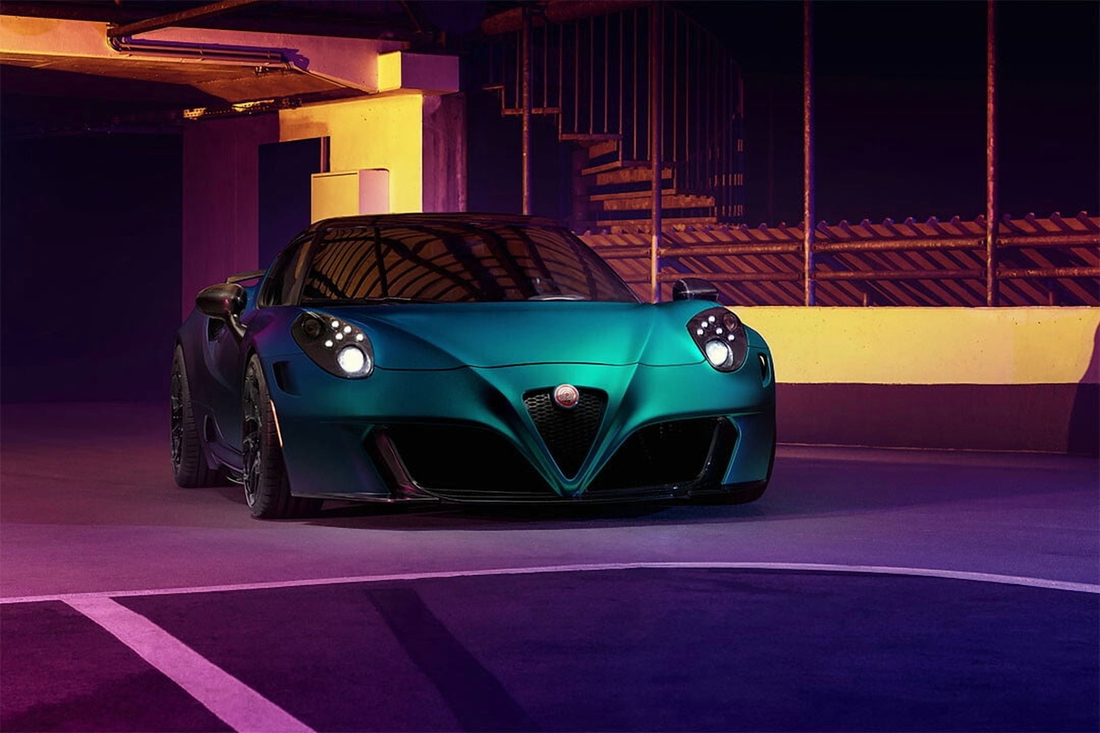 Pogea Racing Zeus Sport Car Front View Home Decor - 24x36 Inch Glossy ...