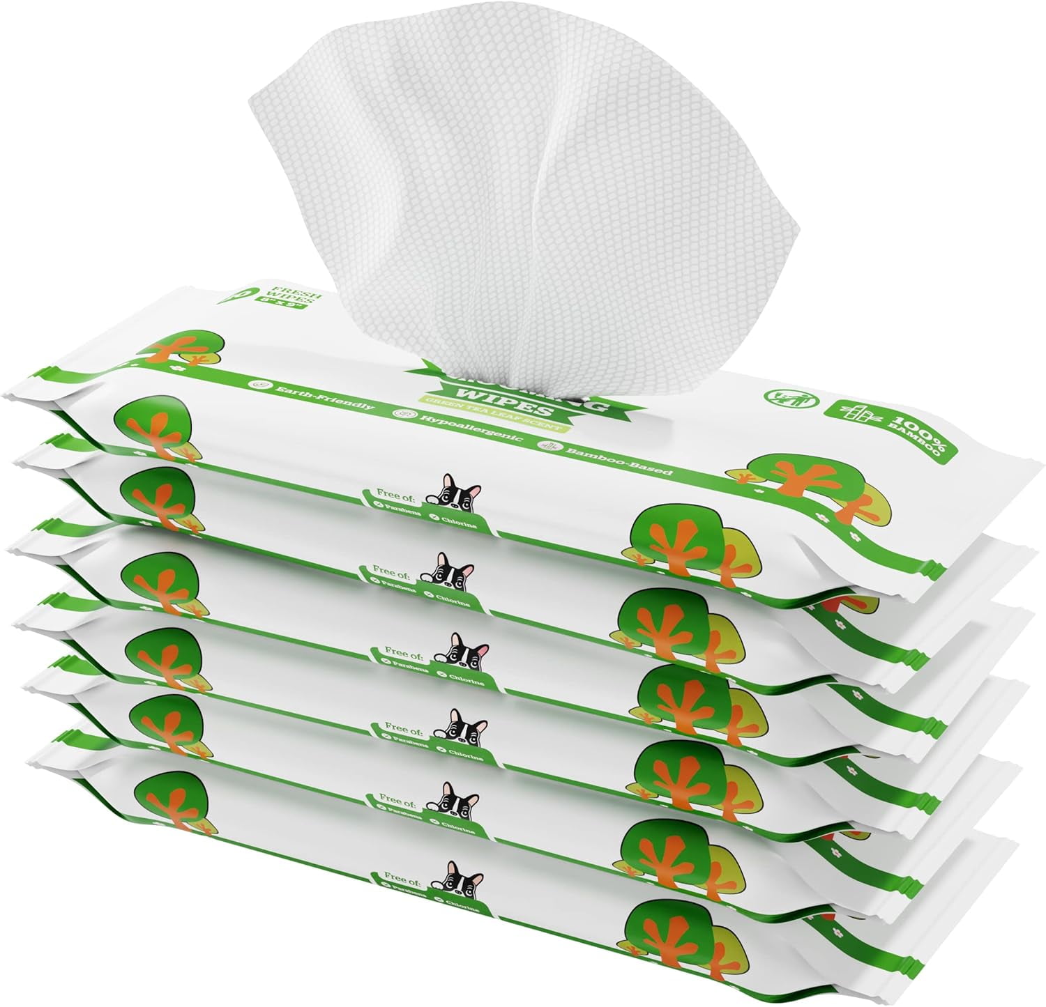 Pogi's Dog Grooming Wipes Travel Packs - 120 Dog Wipes for Cleaning and ...