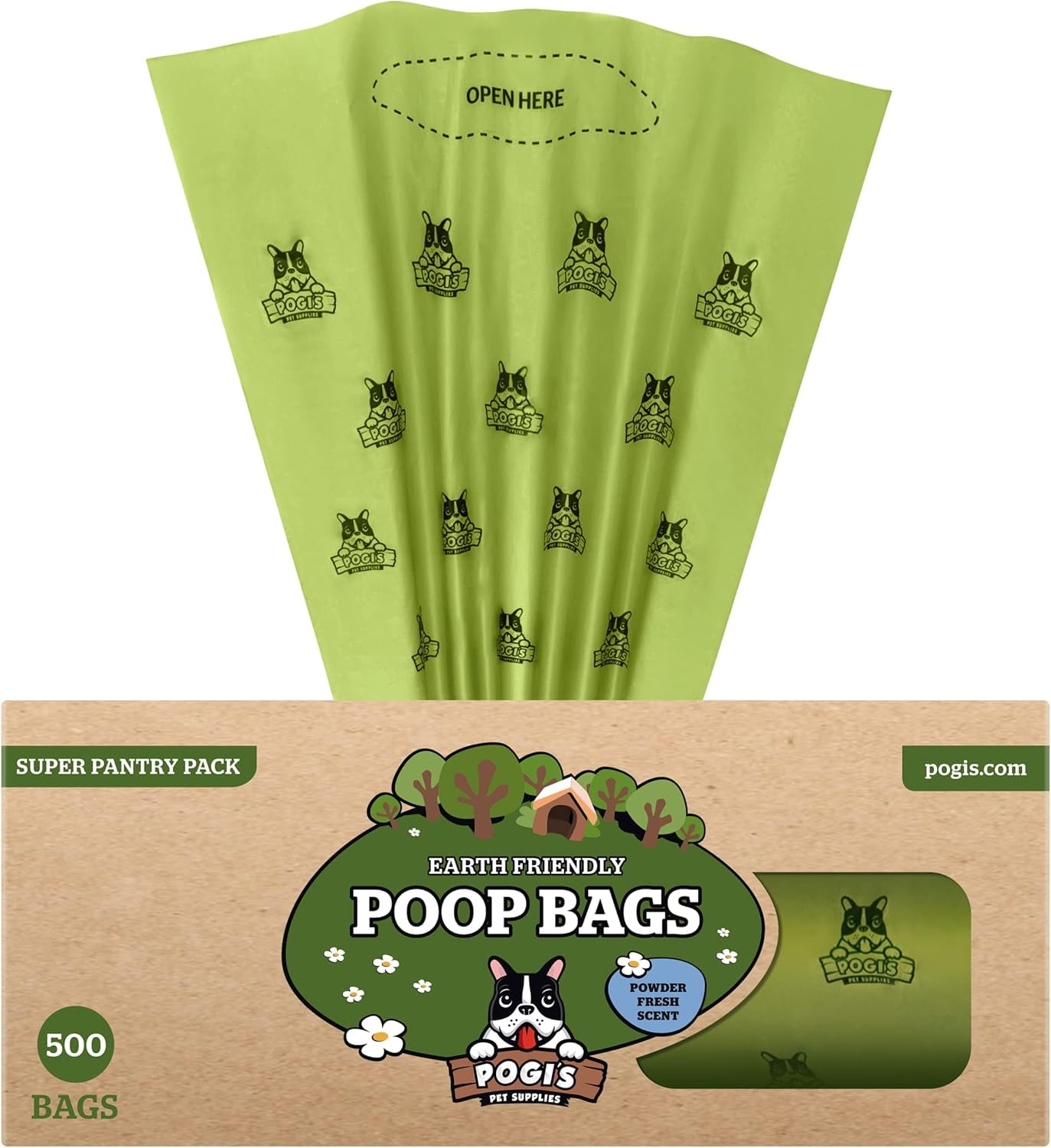 Pogi’s Dog Poop Bags - 500 Doggie Poop Bags for Yards - Leak-Proof Dog ...