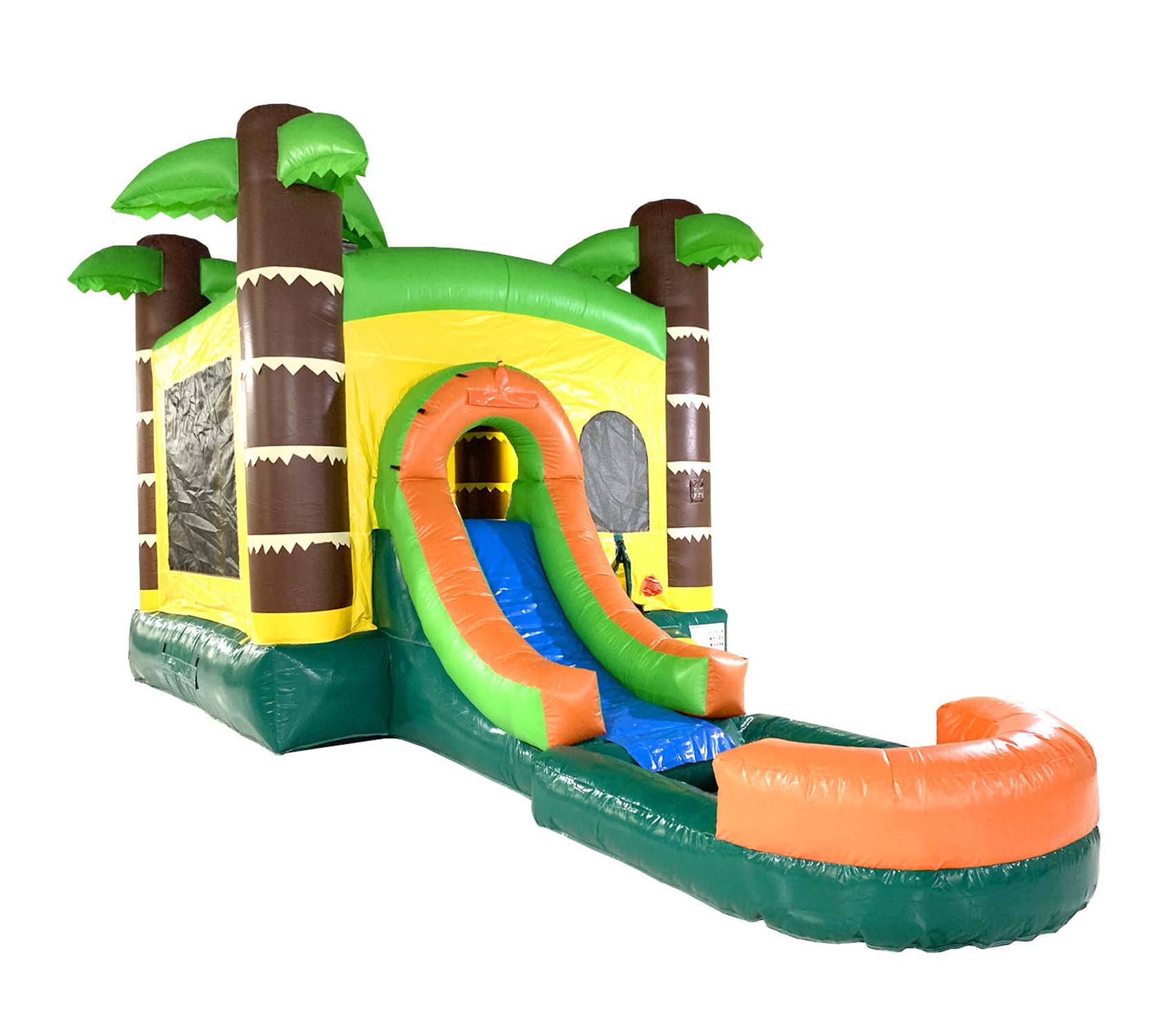 Pogo Bounce House Crossover Bounce House with Slide and Splash Pool ...