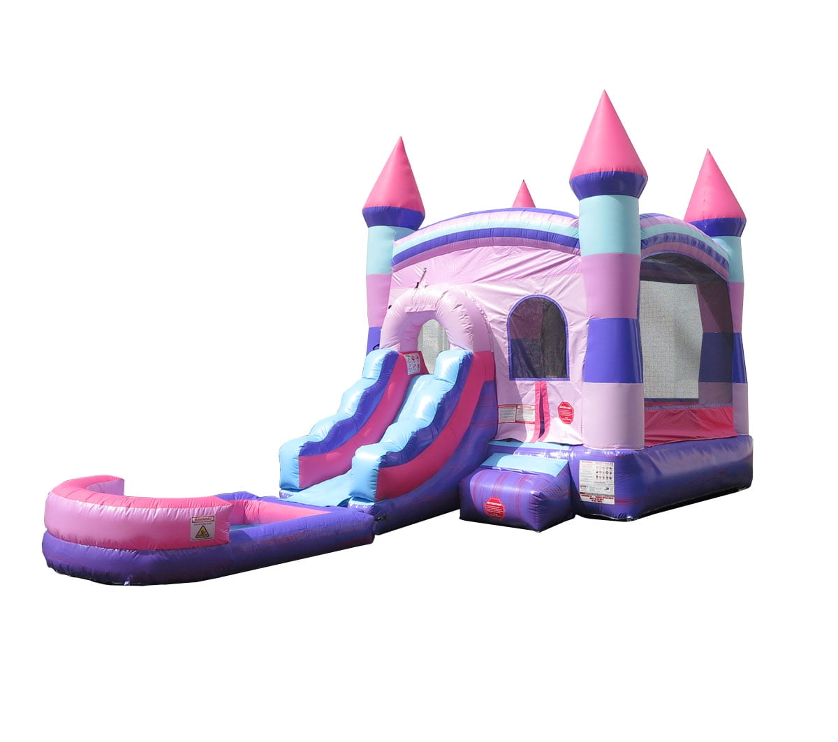 Pogo Bounce House Crossover Bounce House with Slide and Splash Pool ...