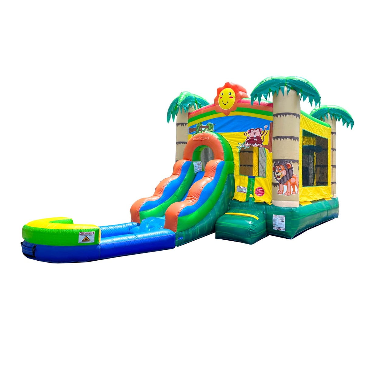 Pogo Bounce House Crossover Bounce House with Slide and Splash Pool ...