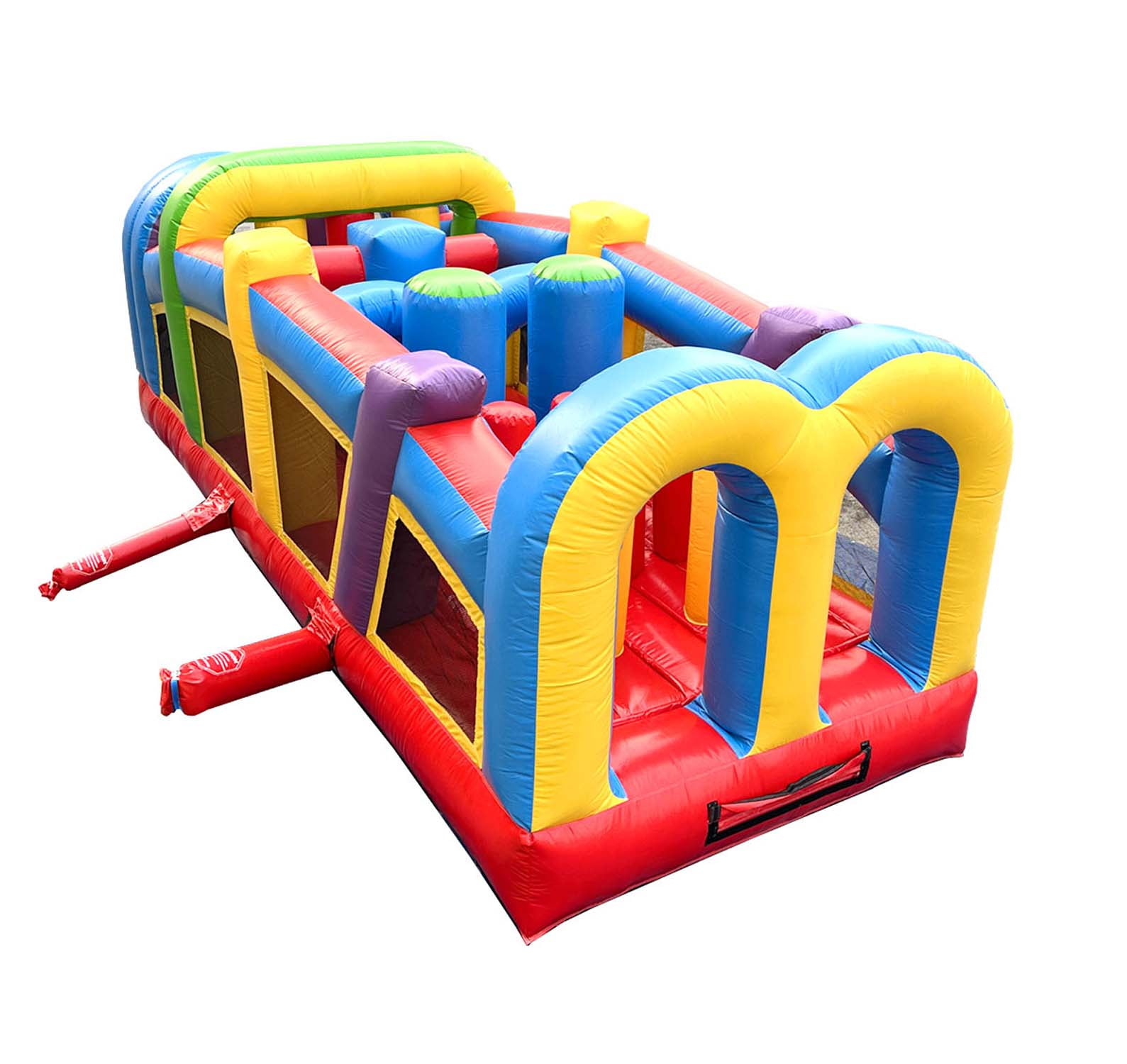 Pogo Bounce House Crossover 20ft Inflatable Obstacle Course, Bouncy ...