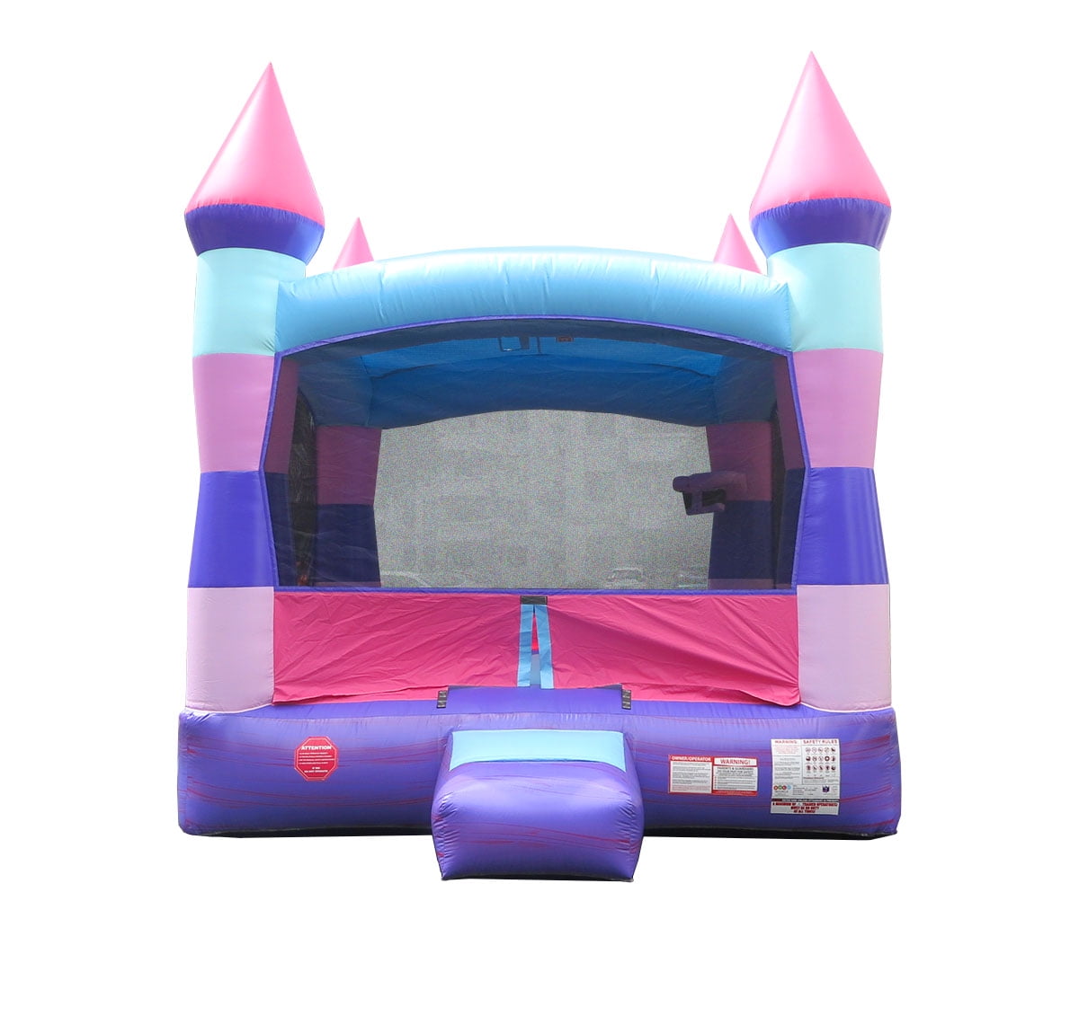 Pogo Crossover Inflatable Bounce House With Blower Deluxe Pink Jumper ...