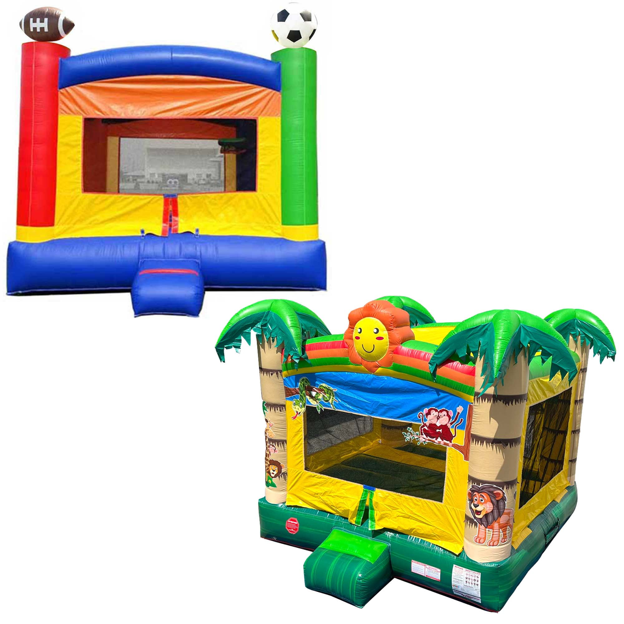 Pogo Crossover Inflatable Bounce House With Blower Kids Jump House 2 ...