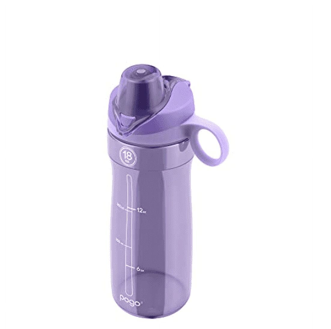 Pogo Plastic Water Bottle with Chug Lid and Carry Handle, Reusable, BPA ...