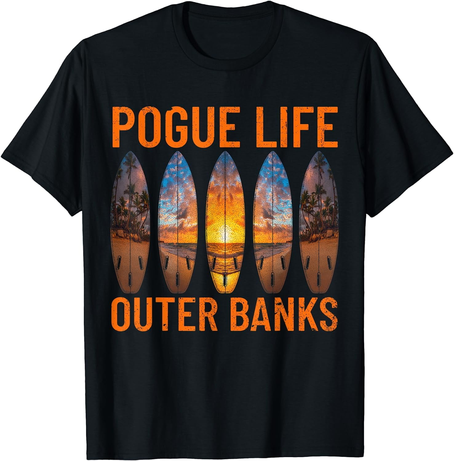 Pogue Life Outer Banks Beach Sunset Surfing Pogue Life T-Shirt ...