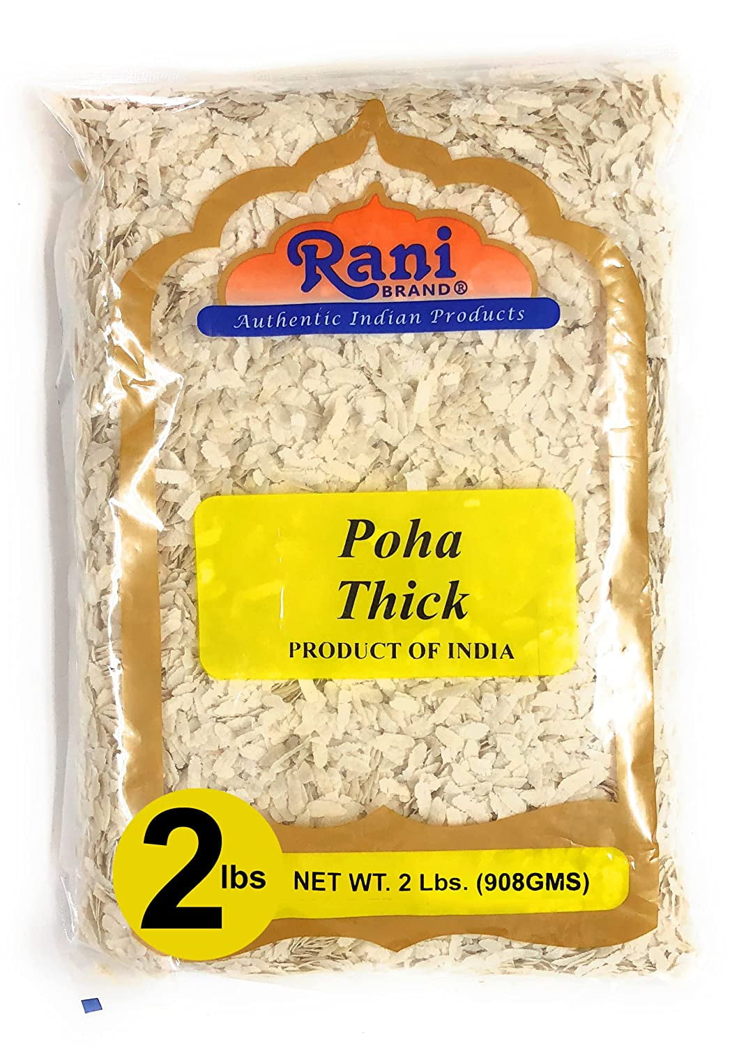 Poha (Powa) Thick Medium-Cut (Flattened Rice) 32oz (2lbs) 908g ~ All ...
