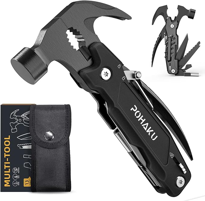 Pohaku 14-in-1 Multitool Hammer, Pohaku Multitool with DIY Stickers ...