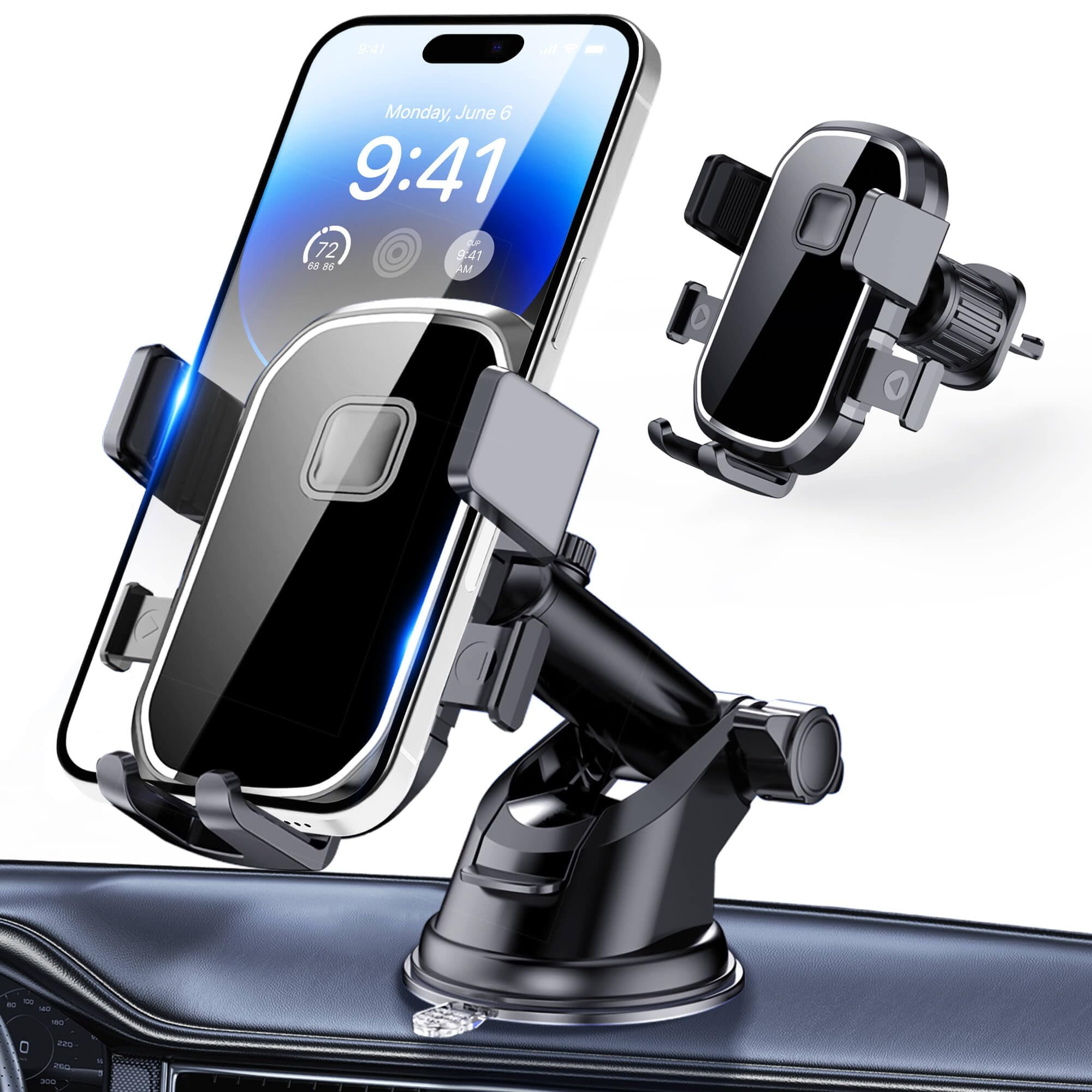 PohodlnArte Car Phone Holder SSF20 [Ultra-Stable 3-in-1 Design ...