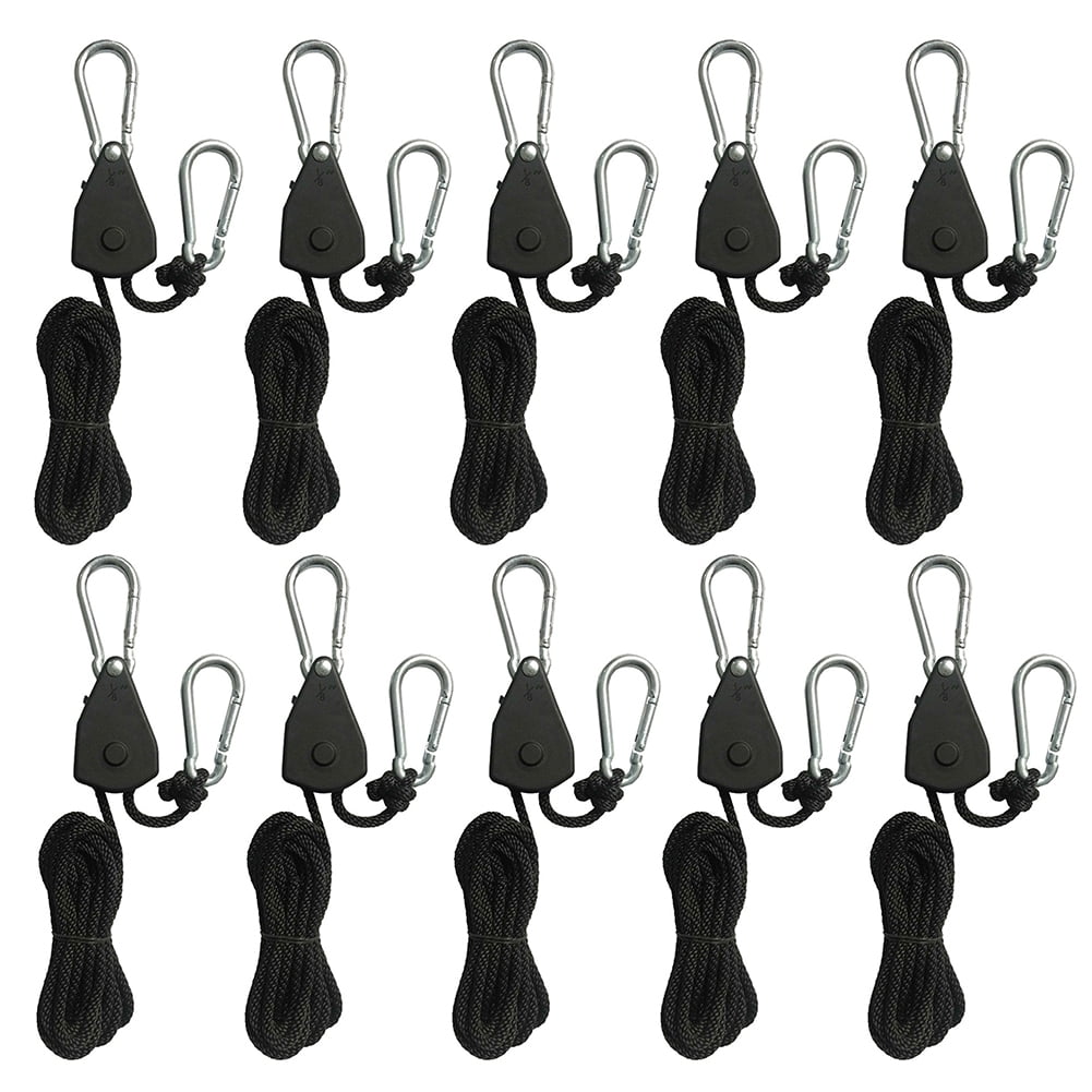 Pohot 1/2/4/6/8/10/12/14/16pcs Hanger Pulley Ratchets Kayak Rope 1/8 ...