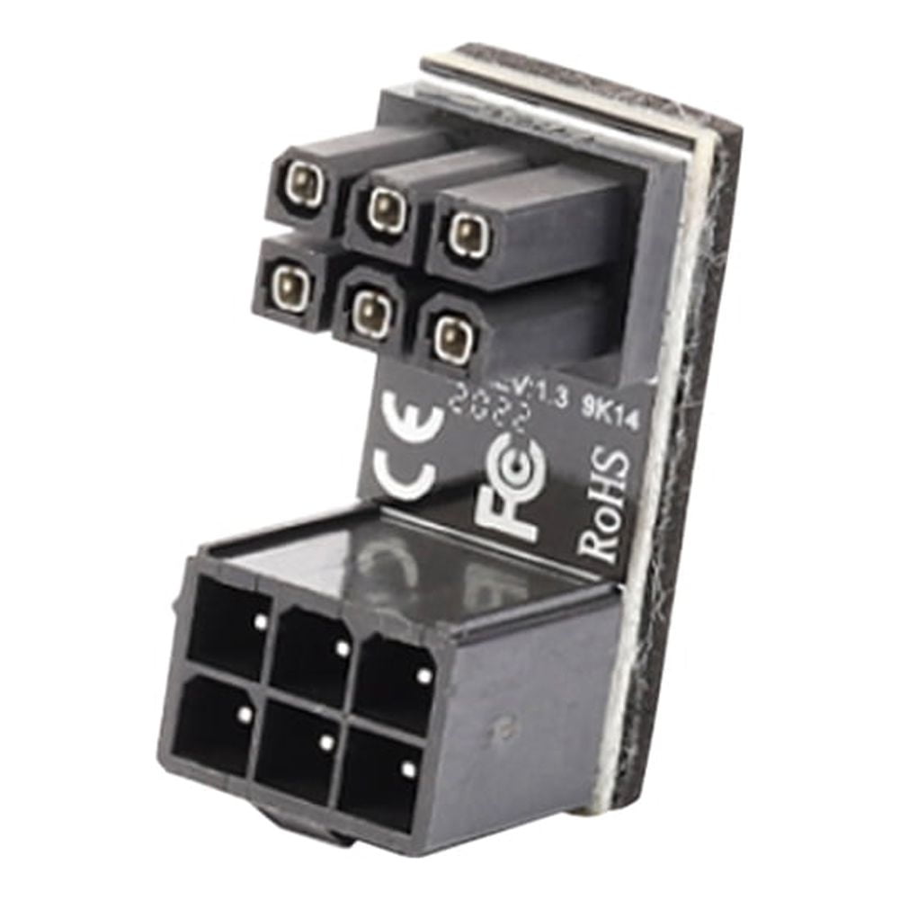 Pohot ATX 6 Pin Female to Male 180 Degree Down Angled Adapter for ...