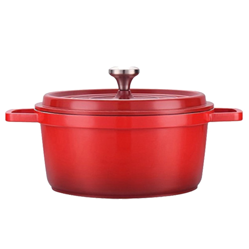 Pohot Enameled Cast Aluminum Dutch Oven with Lid Non-Stick Heavy Duty ...