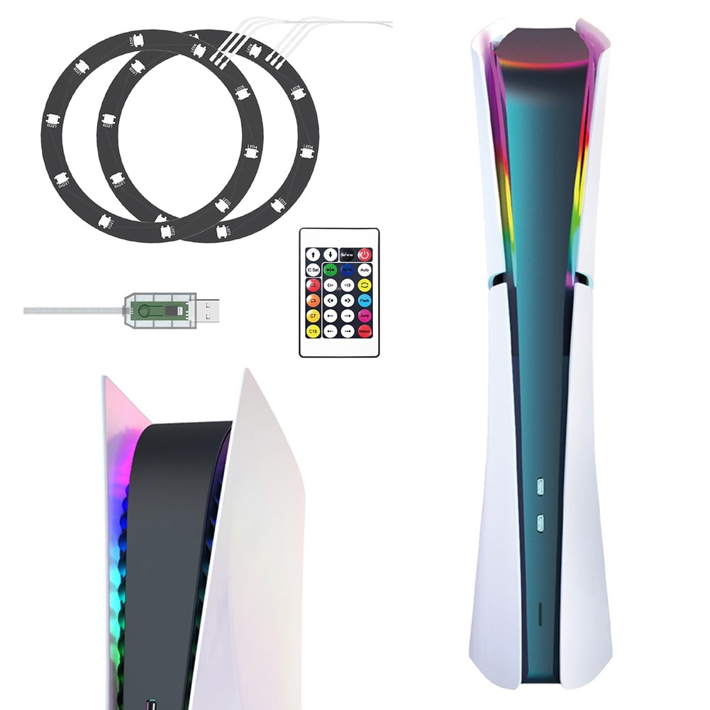 Pohot Light Strip Kit for PS5/PS5 Slim RGB Led Strip Light Ring Kit ...