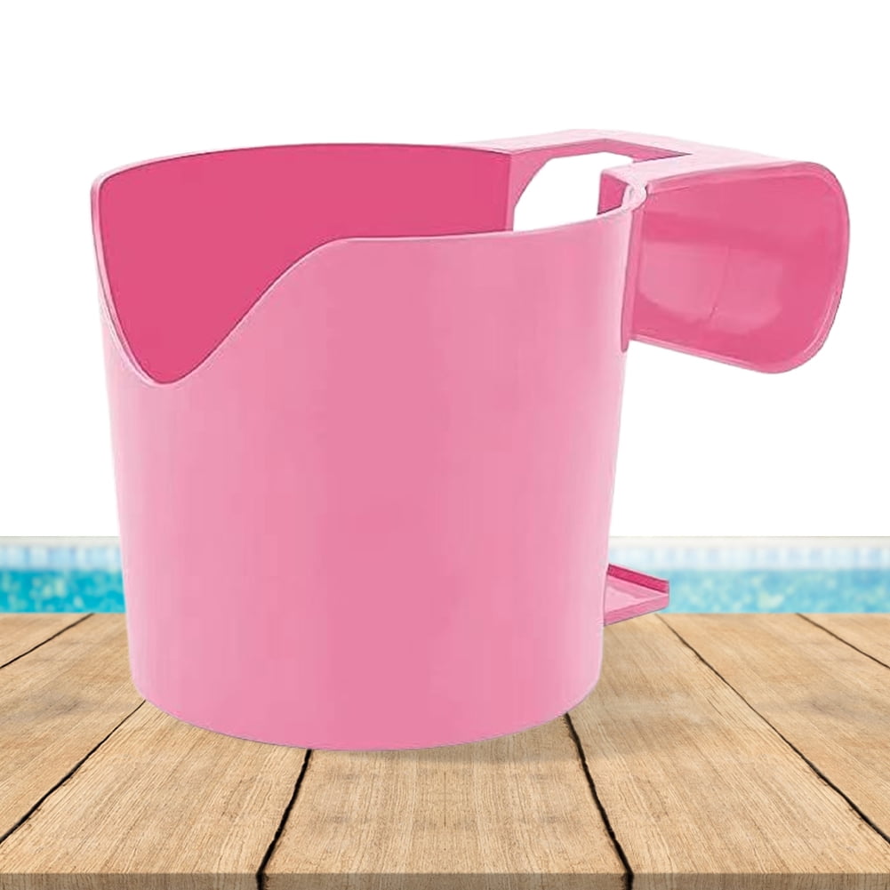 Pohot Pool Cup Holder No Punching Poolside Cup Holder Reusable Swimming ...