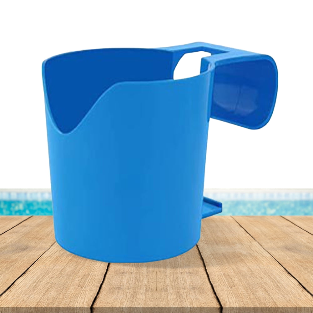 Pohot Pool Cup Holder No Punching Poolside Cup Holder Reusable Swimming ...