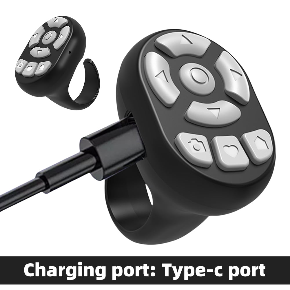 Pohot Remote Control E Book Page Turner Bluetooth Compatible Multifunction Wireless Camera 8813