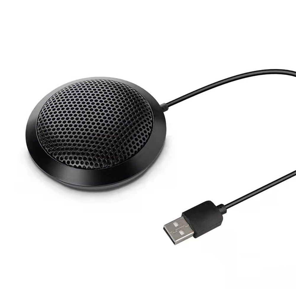 Pohot USB/3.5mm 360° Omnidirectional Condenser Mic Plug&Play ...