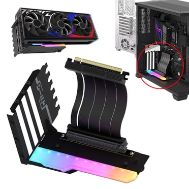 Phanteks Gen4 Vertical GPU Bracket, 220mm Flat Line PCI-E Gen4 x16 ...