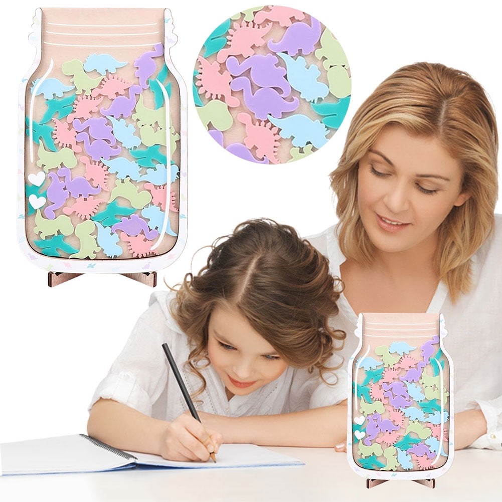 Pohot Wooden Motivational Reward Jar with Standing Base Positive ...