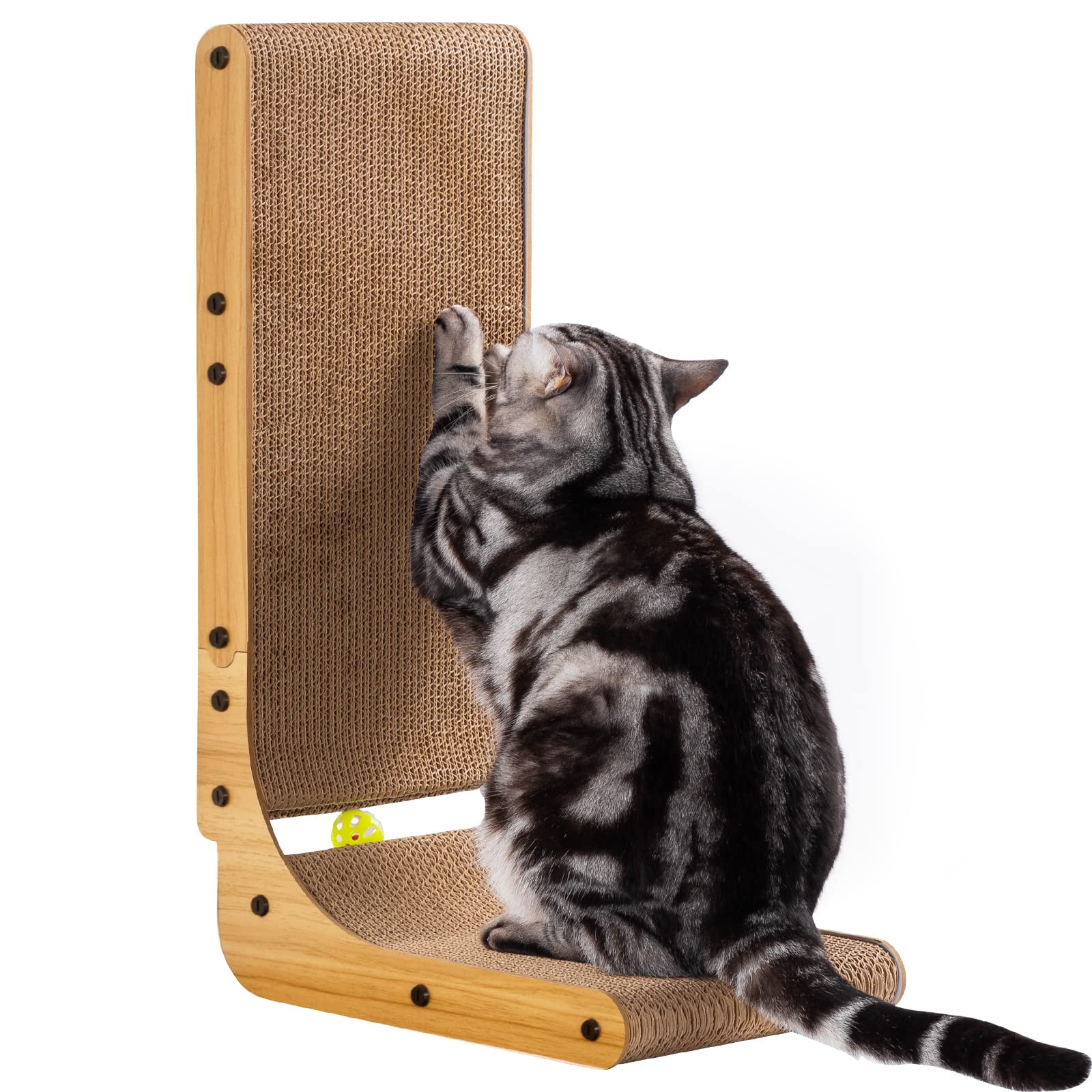 Poils bebe L Shape Cat Scratcher, SMR26.8 Inch Cat Scratchers for ...