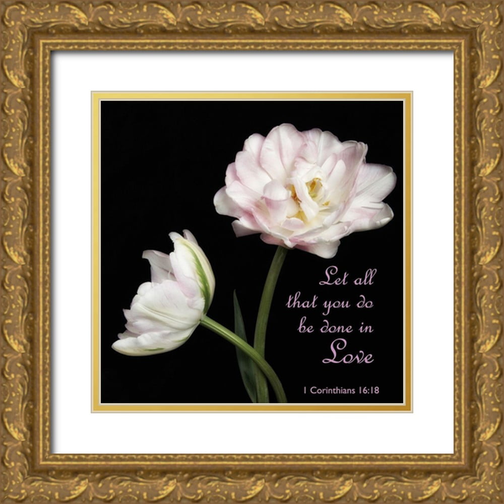 Poinski, Dianne 26x26 Gold Ornate Wood Framed with Double Matting ...