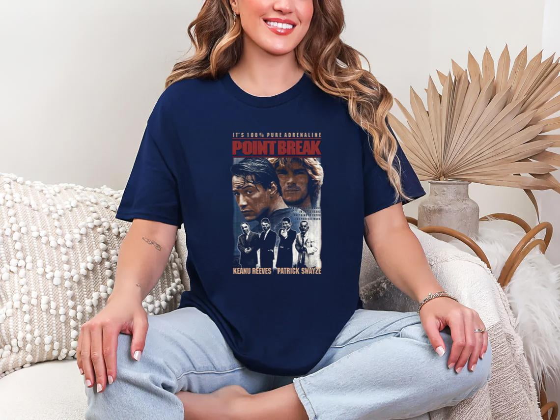 Point Break 1991 Surfing Action Crime Movie Scene T-shirt, for men ...